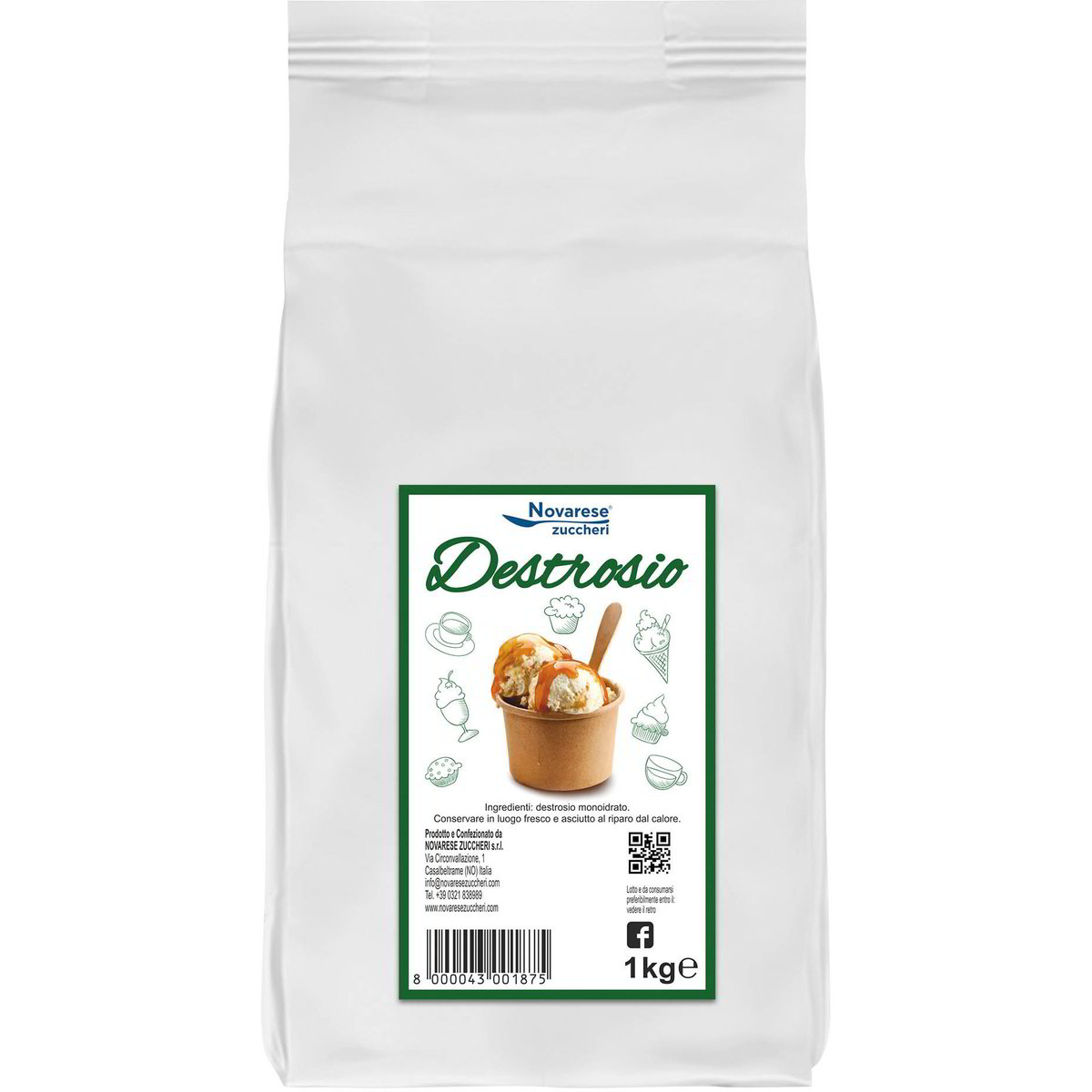 Vendita DESTROSIO MONOIDRATO NOVARESE ZUCCHERI 1 KG all'ingrosso ...