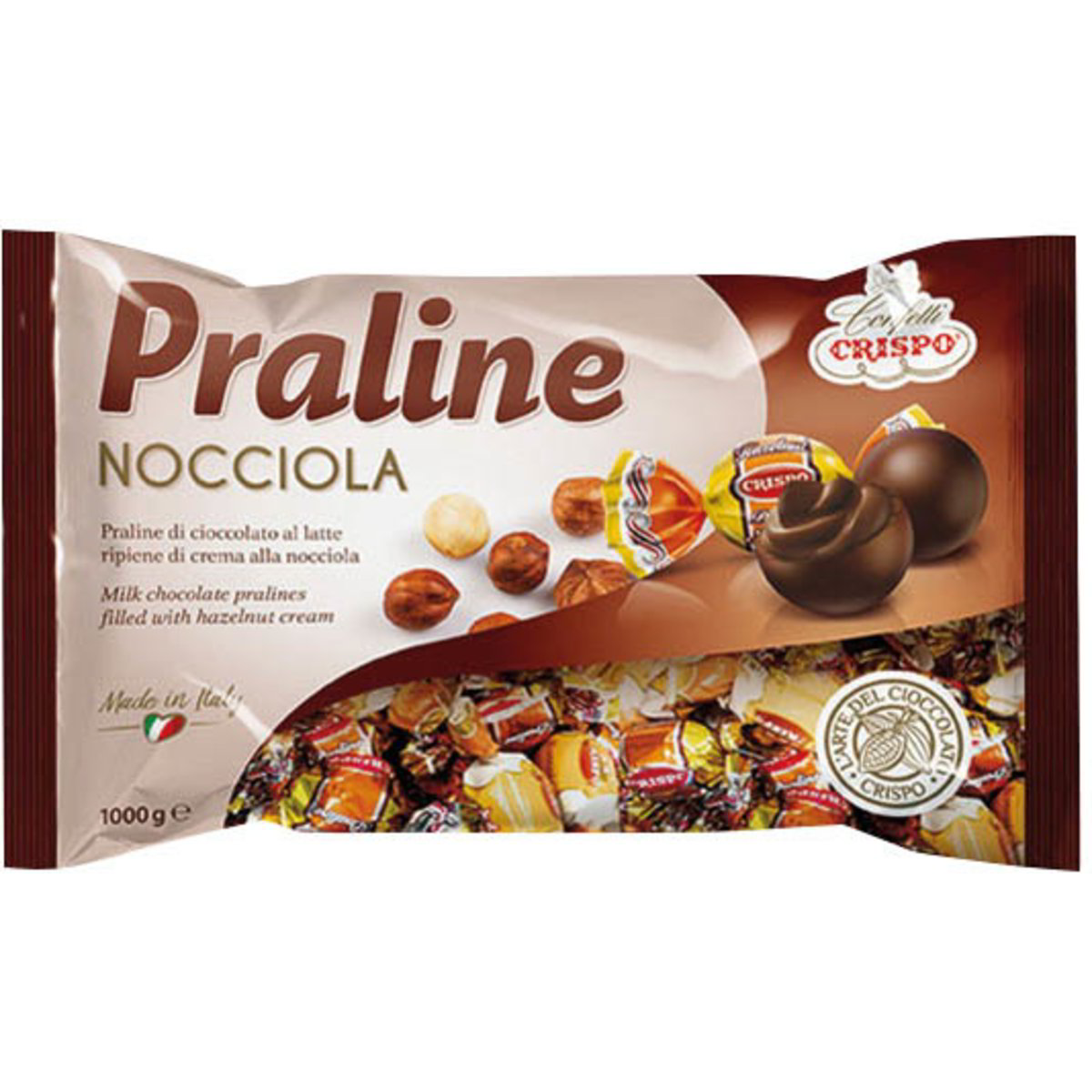 Vendita CIOCCOLATINI PRALINE ALLA NOCCIOLA BUSTA CRISPO 1 KG all ...