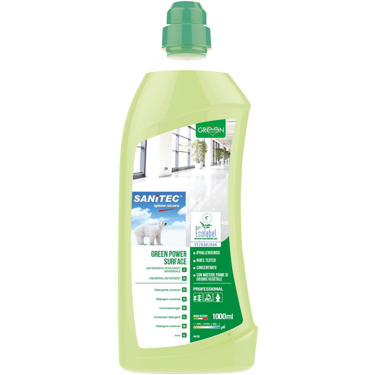 Vendita GREEN POWER PAVIMENTI SANITEC 1 L all'ingrosso. Pulizia ...