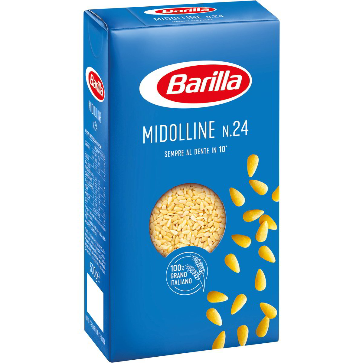 Vendita PASTA DI SEMOLA BARILLA MIDOLLINE N0 24 500 G all'ingrosso ...