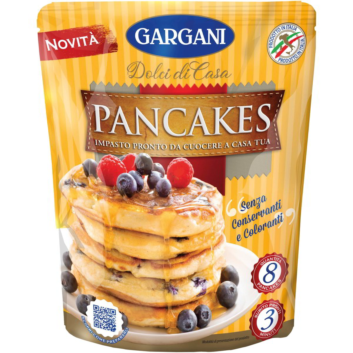 Vendita IMPASTO PRONTO PER PANCAKE GARGANI 400 G all'ingrosso. Dolci ...