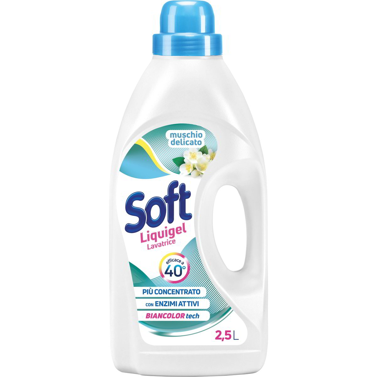 Vendita DETERSIVO LAVATRICE MUSCHIO DELICATO LIQUIGEL SOFT 45 LAVAGGI 2,5 L all'ingrosso ...