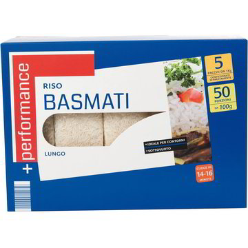 Vendita RISO BASMATI +PERFORMANCE 5 X 1 KG all'ingrosso. Riso grandi ...