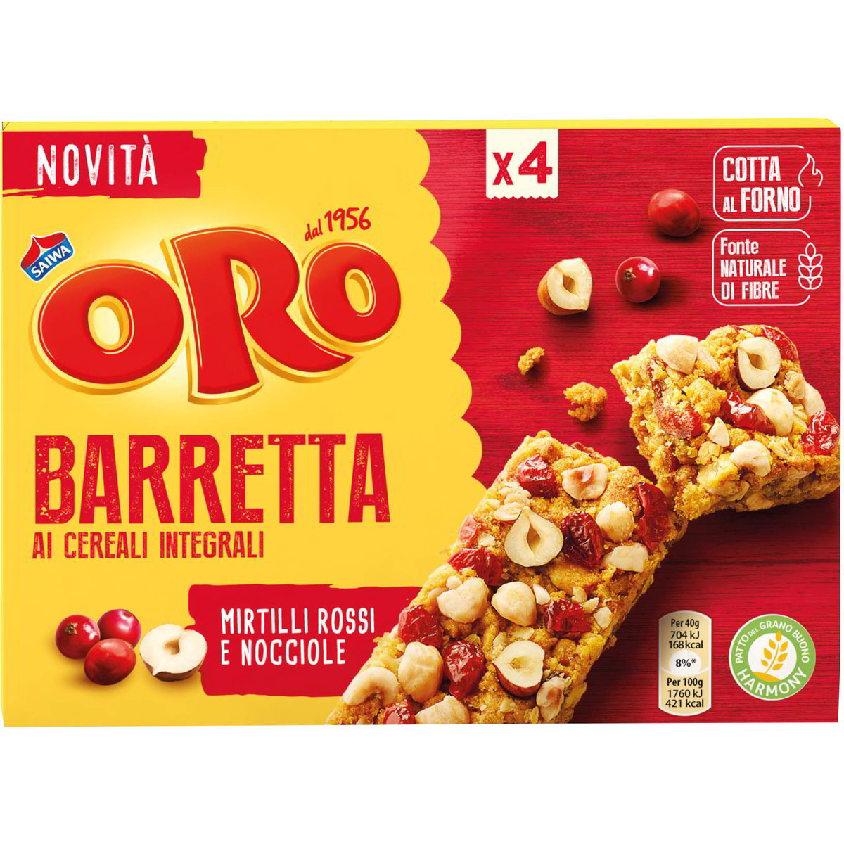 Vendita BARRETTA MIRTILLI-NOCCIOLE ORO SAIWA all'ingrosso. Cereali ...