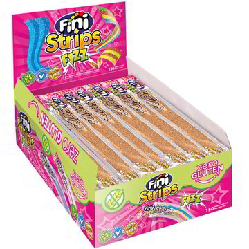 Vendita STRIPS COLA FINI 150 PEZZI X 8 G all'ingrosso. Caramelle all ...