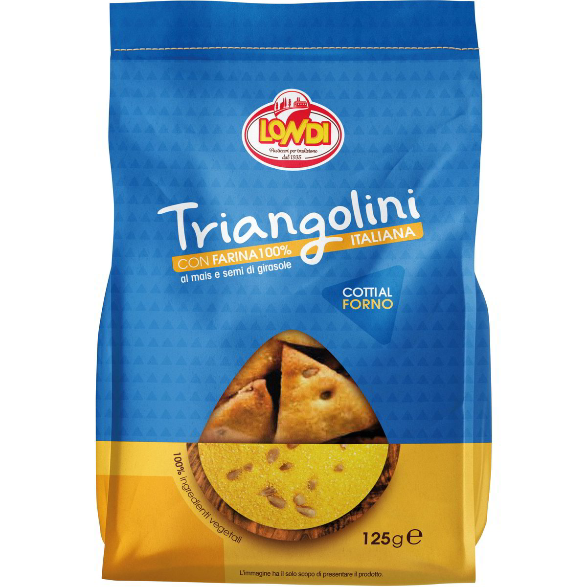 Vendita SNACK TRIANGOLINI MAIS LONDI 125 G all'ingrosso. Grissini e ...