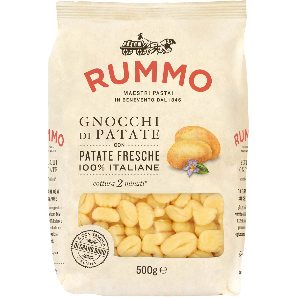 Vendita GNOCCHI DI PATATE ITALIANE RUMMO 500 G all'ingrosso. Pasta ...