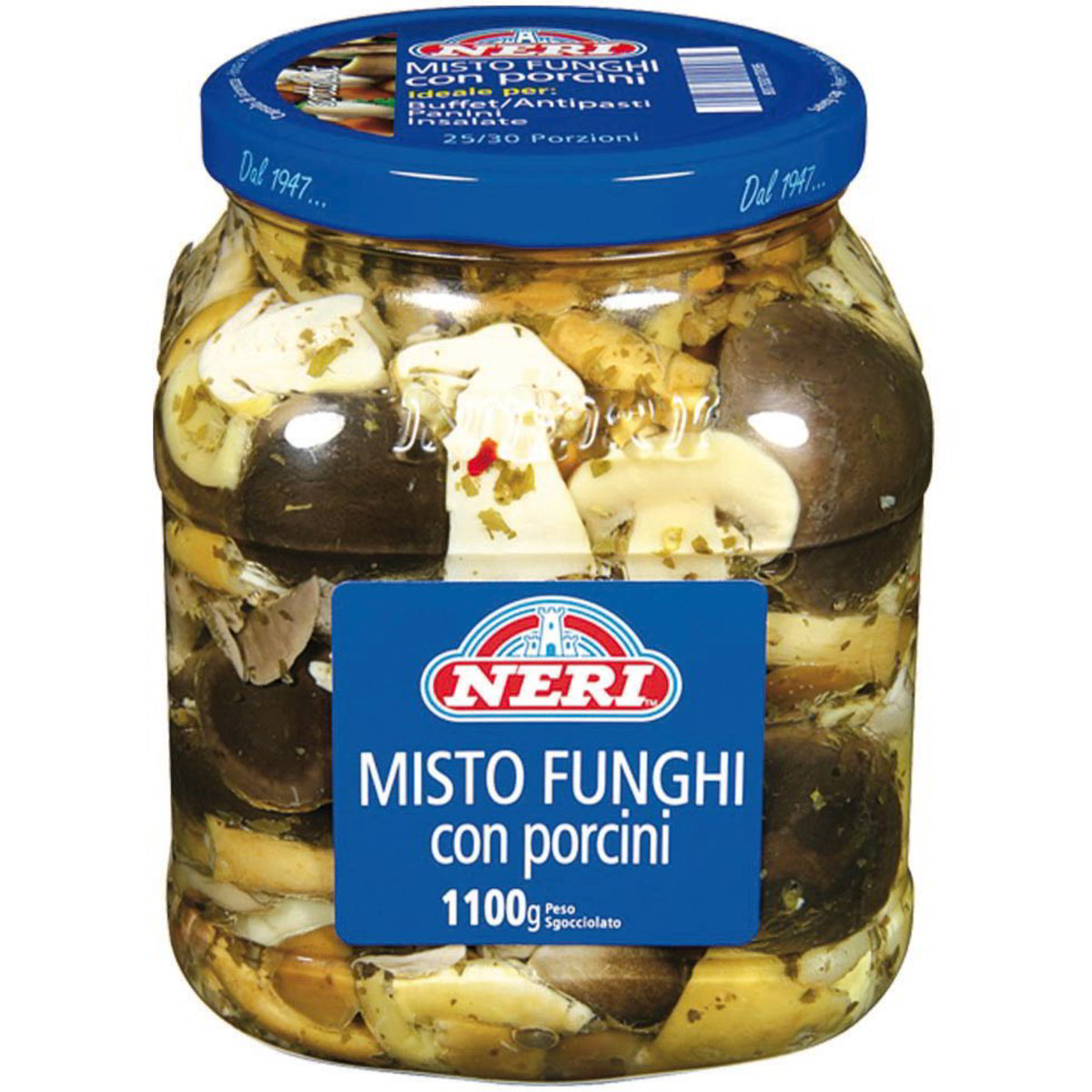 Vendita MISTO FUNGHI IN OLIO DI SEMI NERI 1500 / 1100 G all'ingrosso ...