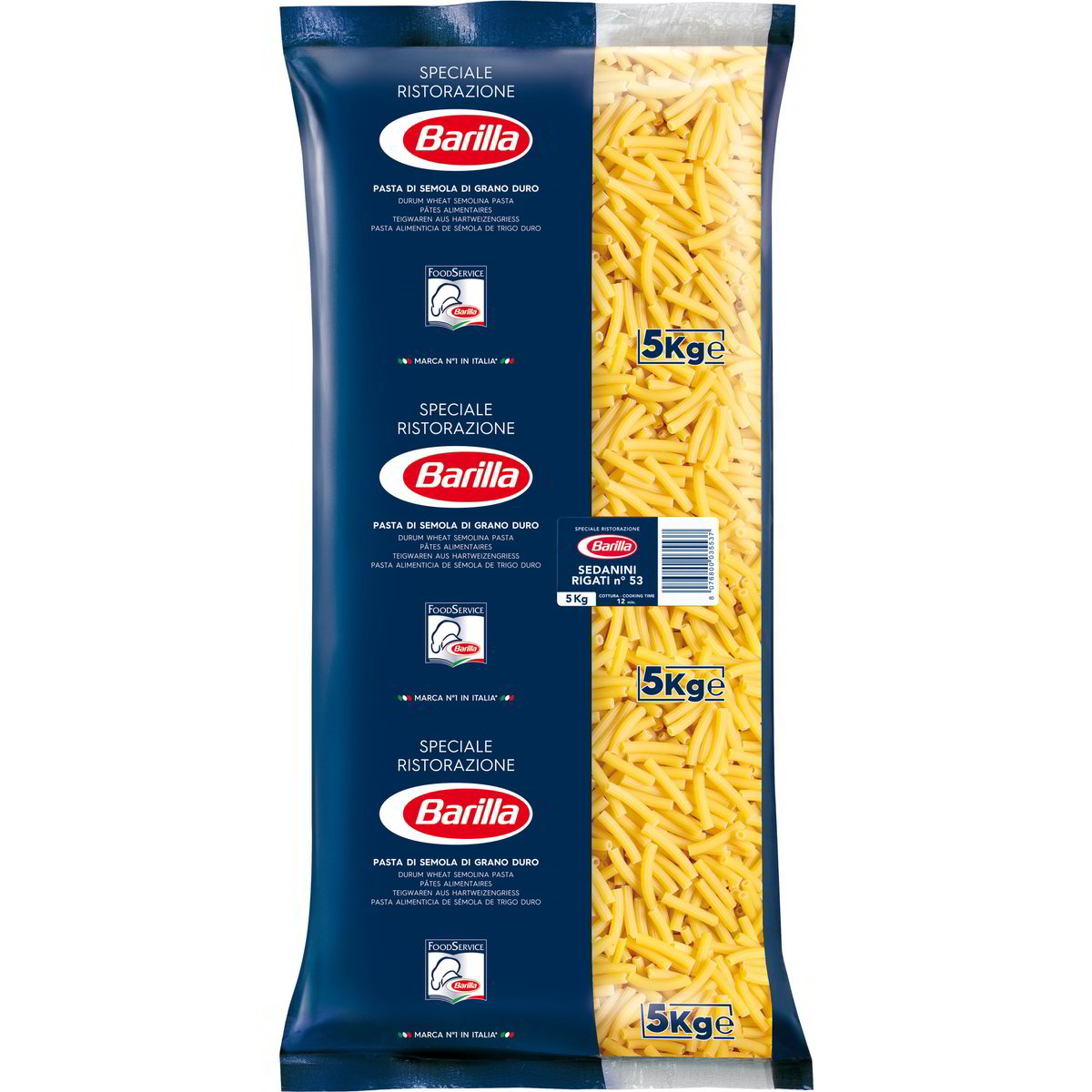 Vendita SEDANINI RIGATI N53 BARILLA 5 KG all'ingrosso. Pasta di semola ...