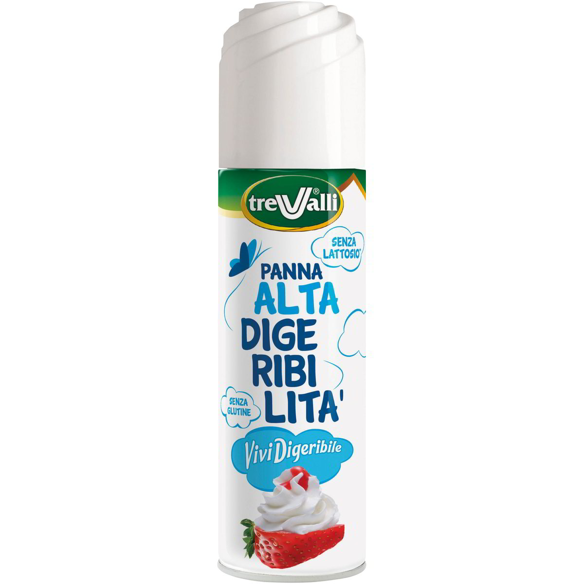 Vendita PANNA SPRAY SENZA LATTOSIO TREVALLI 250 G all'ingrosso. Panna ...