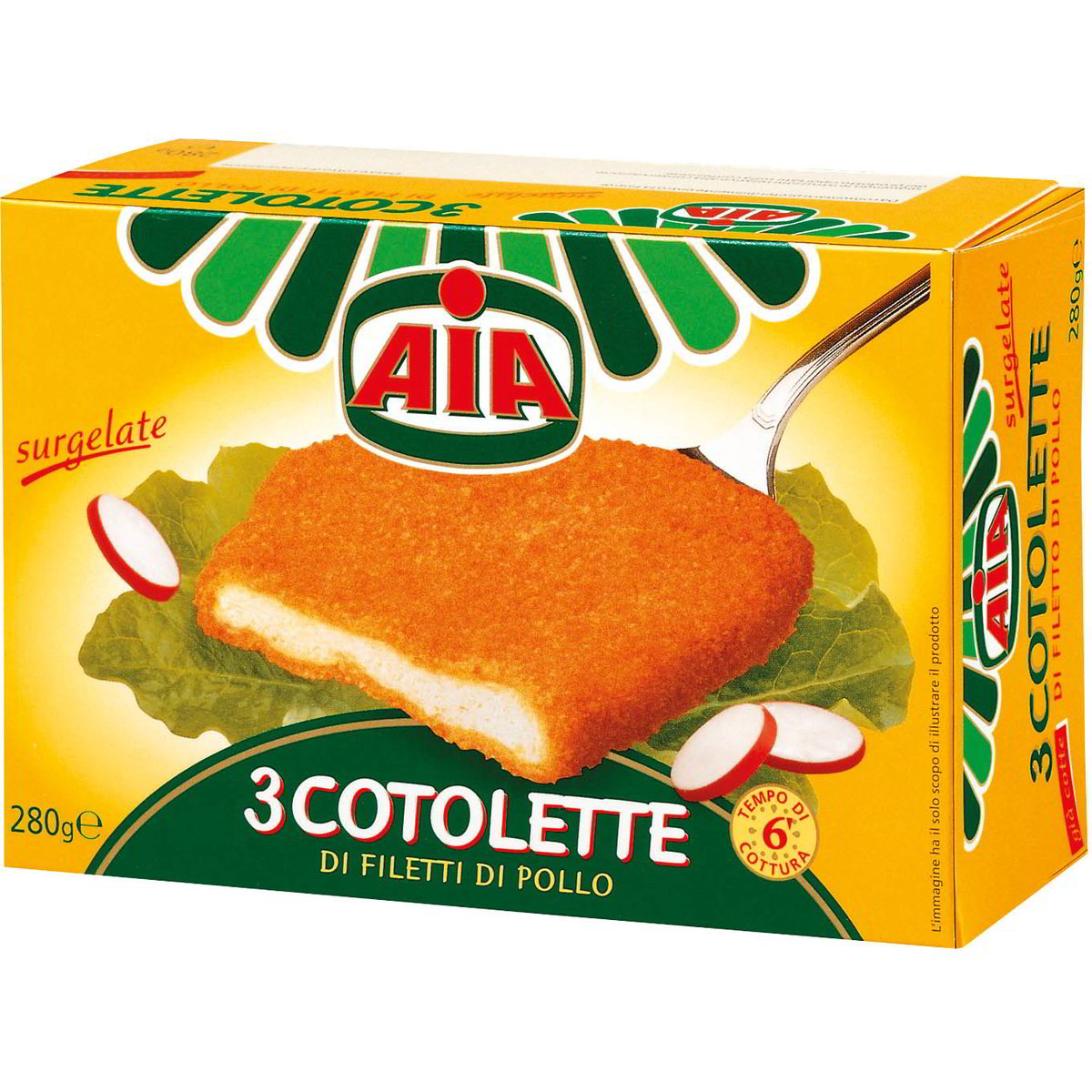 Vendita COTOLETTE PETTO DI POLLO AIA 280 G all'ingrosso. Surgelati ...