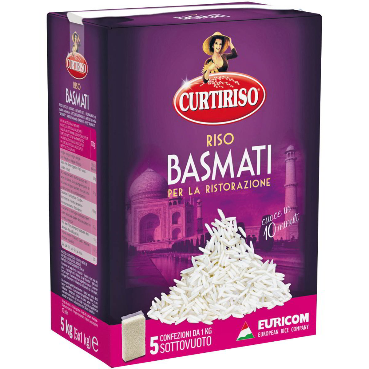 Vendita RISO BASMATI VALIGETTA CURTI 1 KG X 5 all'ingrosso. Riso grandi ...