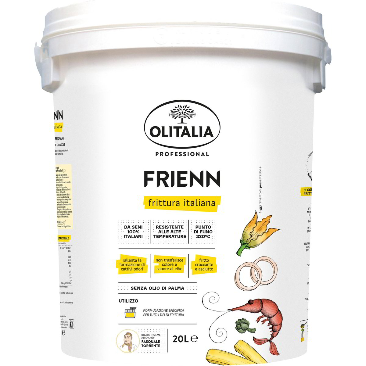 Vendita OLIO DI SEMI DI GIRASOLE FRIENN OLITALIA 20 L all'ingrosso ...