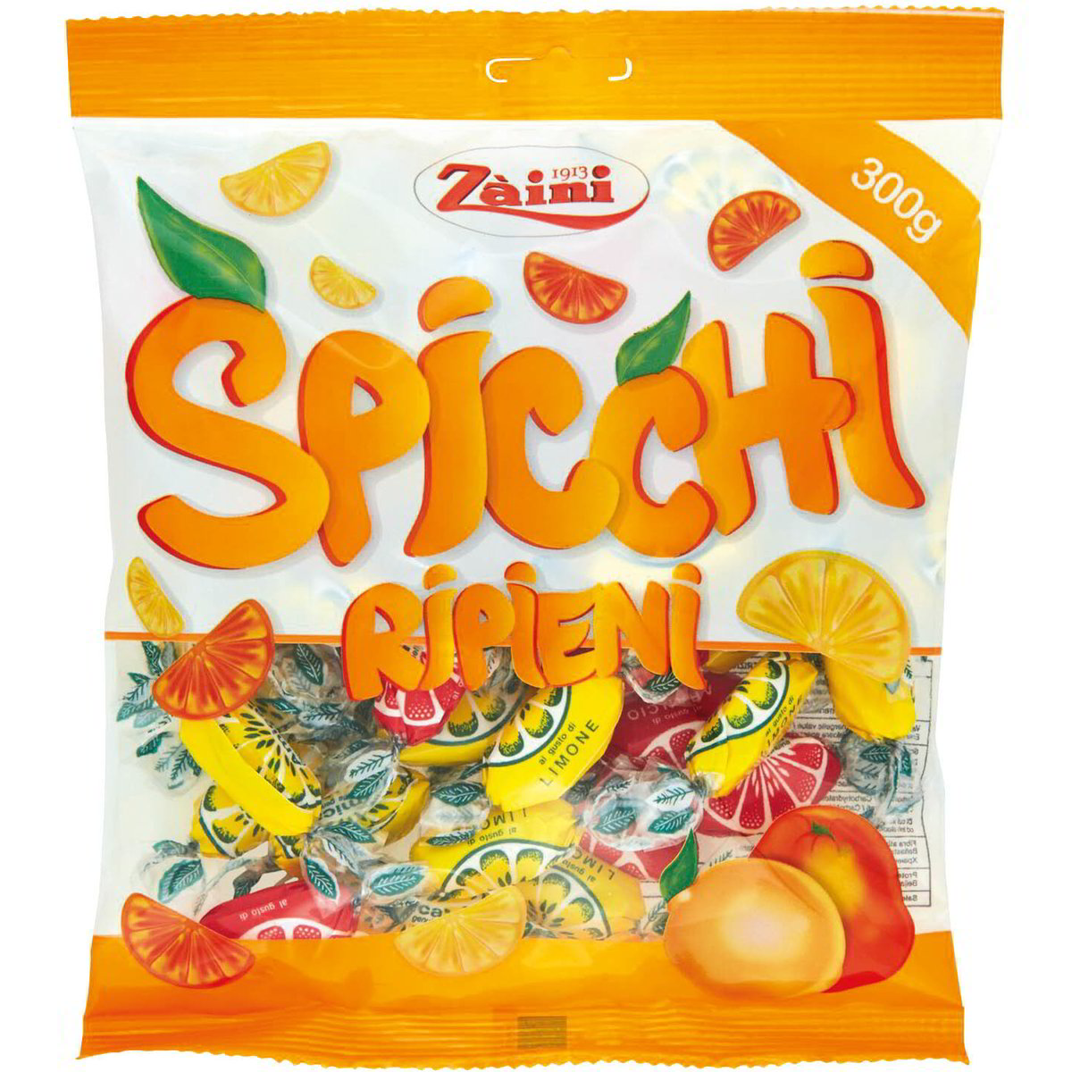 Vendita CARAMELLE SPICCHI RIPIENI ARANCIA E LIMONE ZAINI 300 G all ...