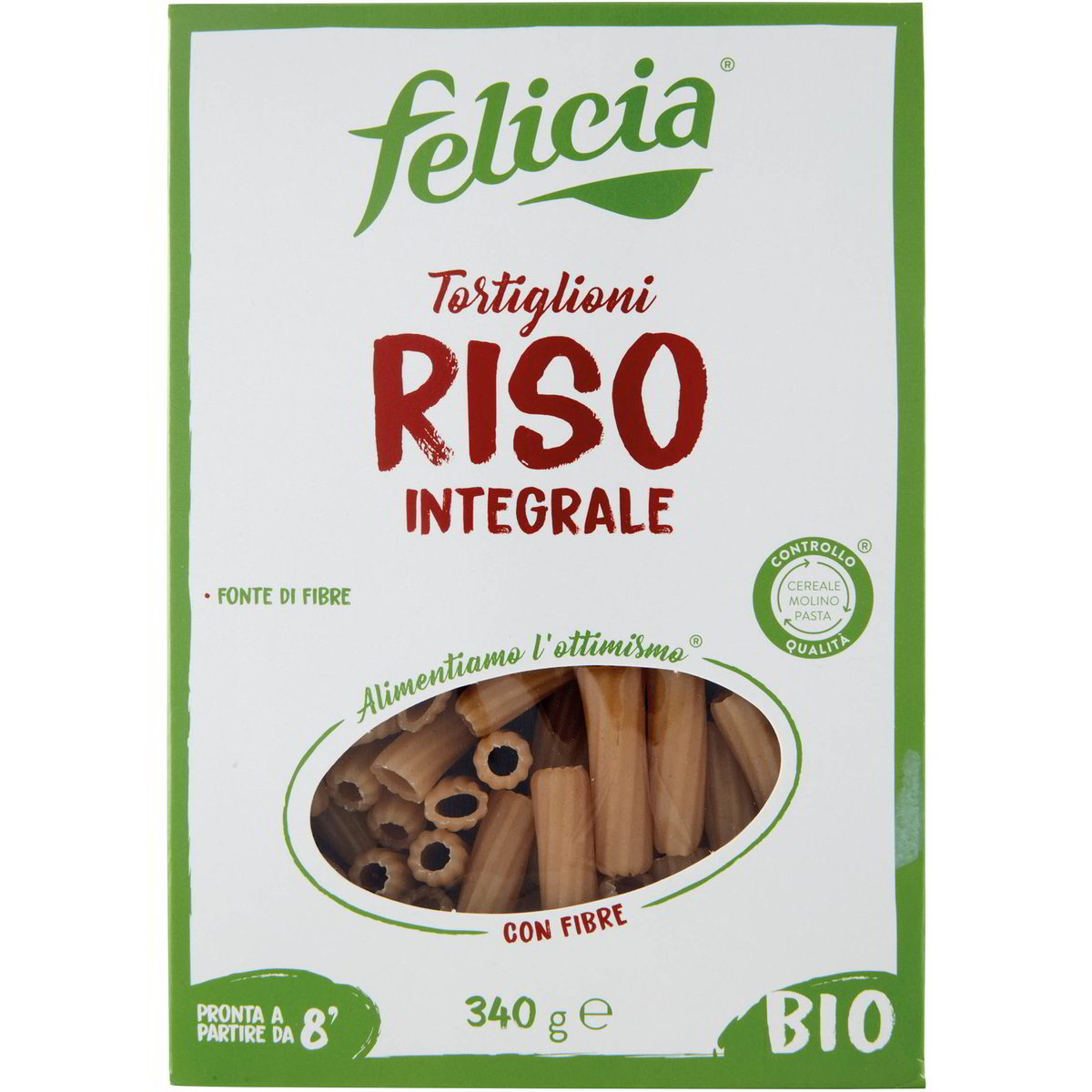 Vendita TORTIGLIONI RISO INTEGRALE BIO FELICIA 340 G all'ingrosso ...