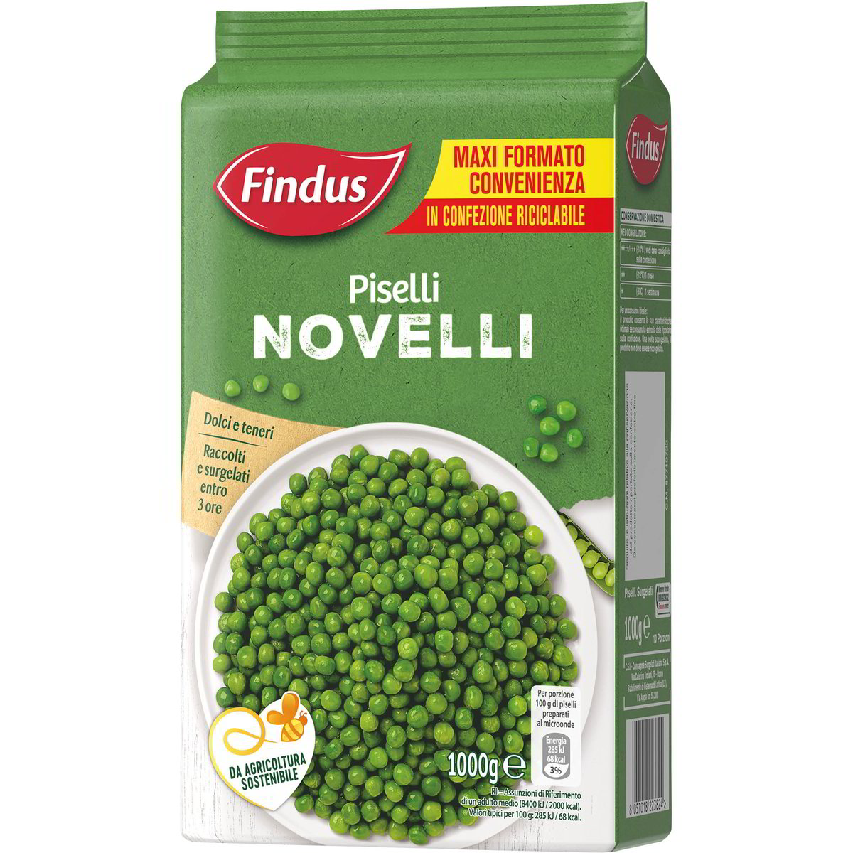 Vendita PISELLI NOVELLI SURGELATI FINDUS 1 KG all'ingrosso. Surgelati ...