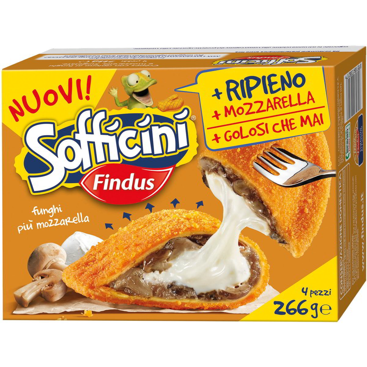 Vendita SOFFICINI FUNGHI E MOZZARELLA FINDUS all'ingrosso. Surgelati ...