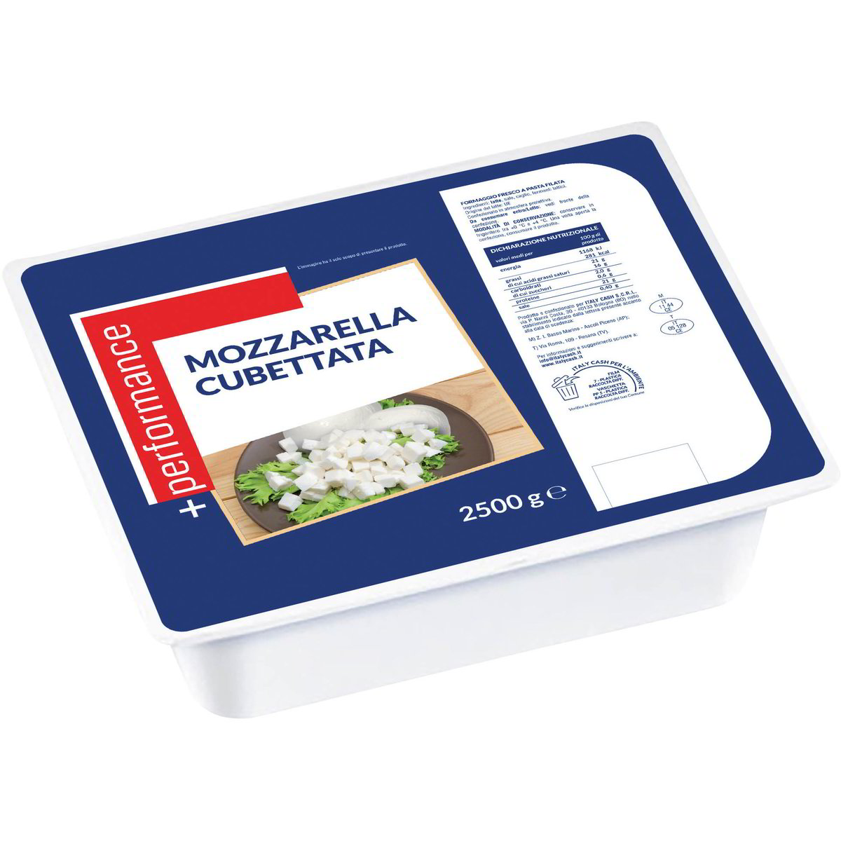 Vendita MOZZARELLA CUBETTI +PERFORMANCE 2.5 KG all'ingrosso. Mozzarella ...