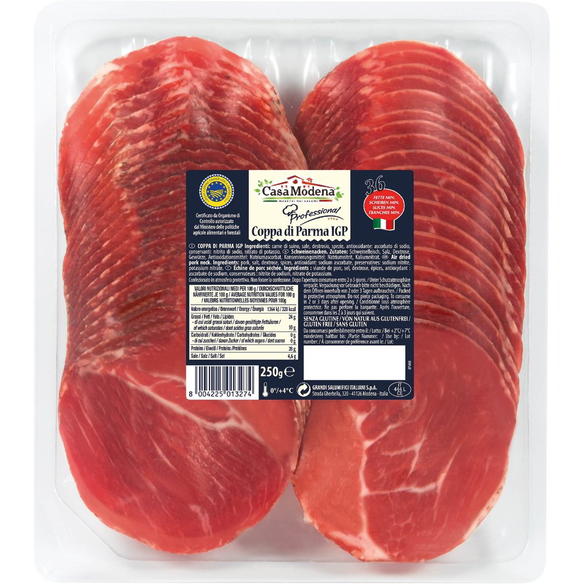 Vendita COPPA PARMA IGP CASA MODENA PROFESSIONAL all'ingrosso. Salumi ...