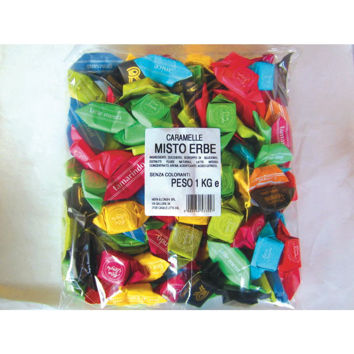 Vendita CARAMELLE MISTO ERBE MERA & LONGHI 1 KG all'ingrosso. Caramelle ...