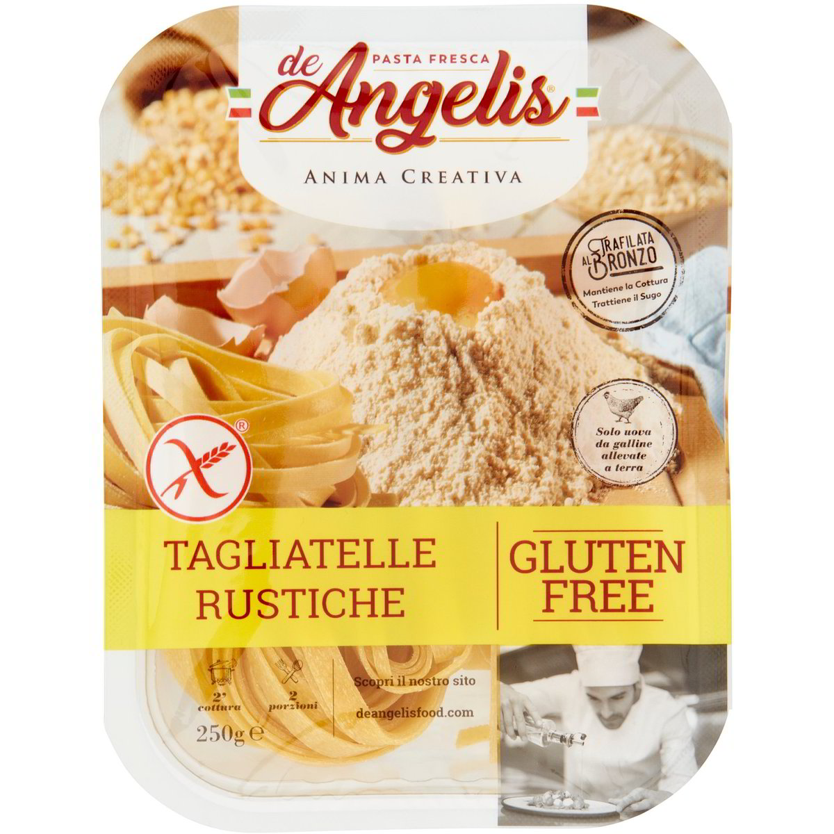 Vendita TAGLIATELLE RUSTICHE SENZA GLUTINE DE ANGELIS 250 G all ...