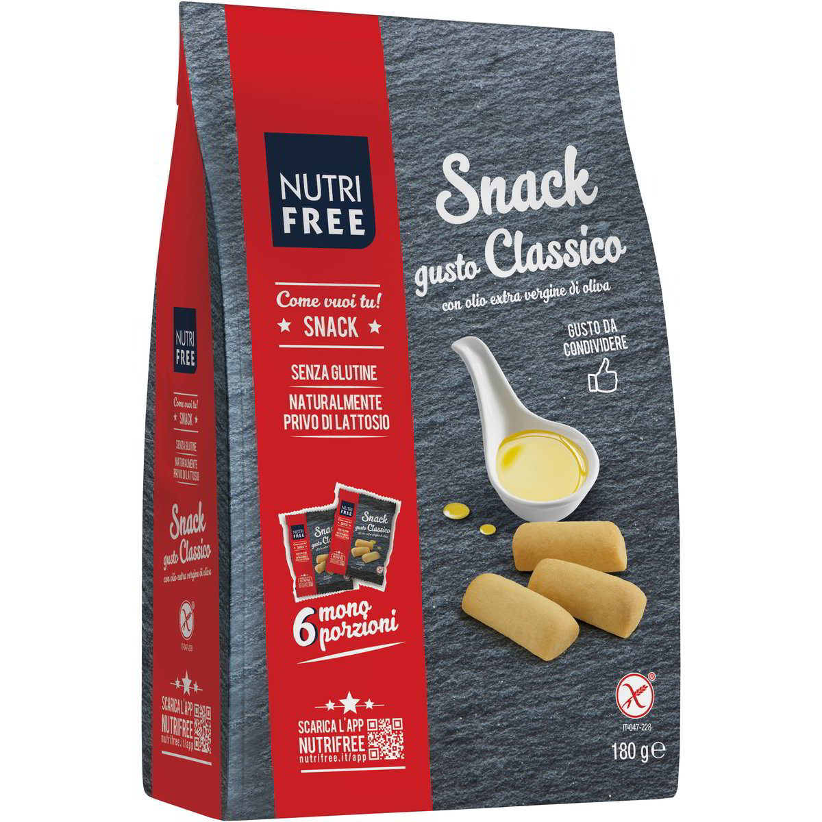 Vendita SNACK RUSTICO S/GLUTINE NUTRIFREE 6 PEZZI X 30 G all'ingrosso ...