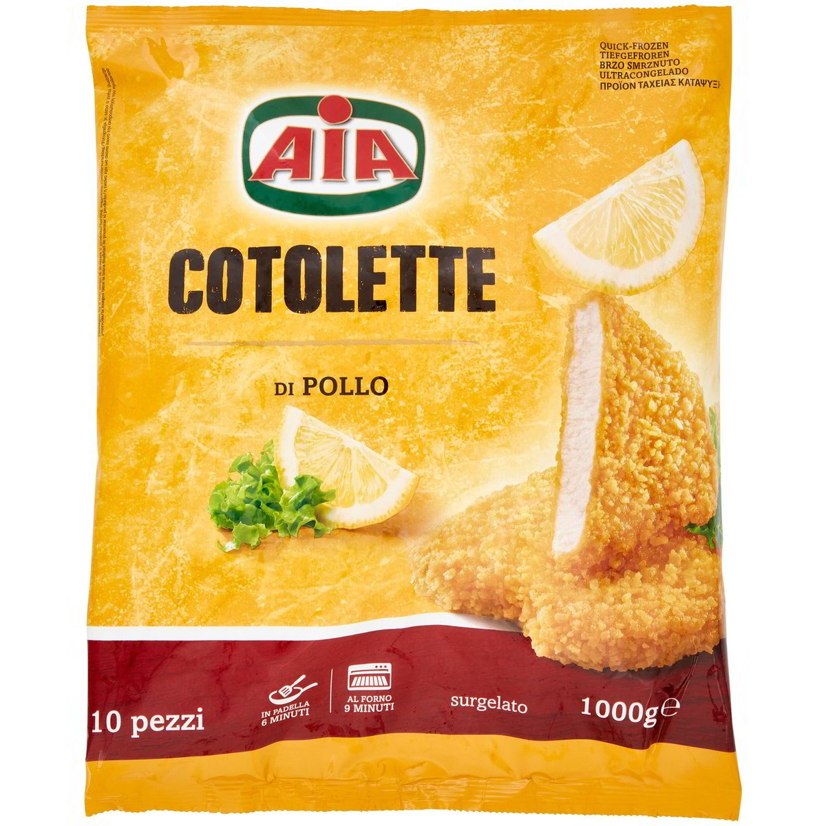 Vendita COTOLETTE FILETTO DI POLLO SURGELATE AIA 10 PEZZI 1 KG all ...
