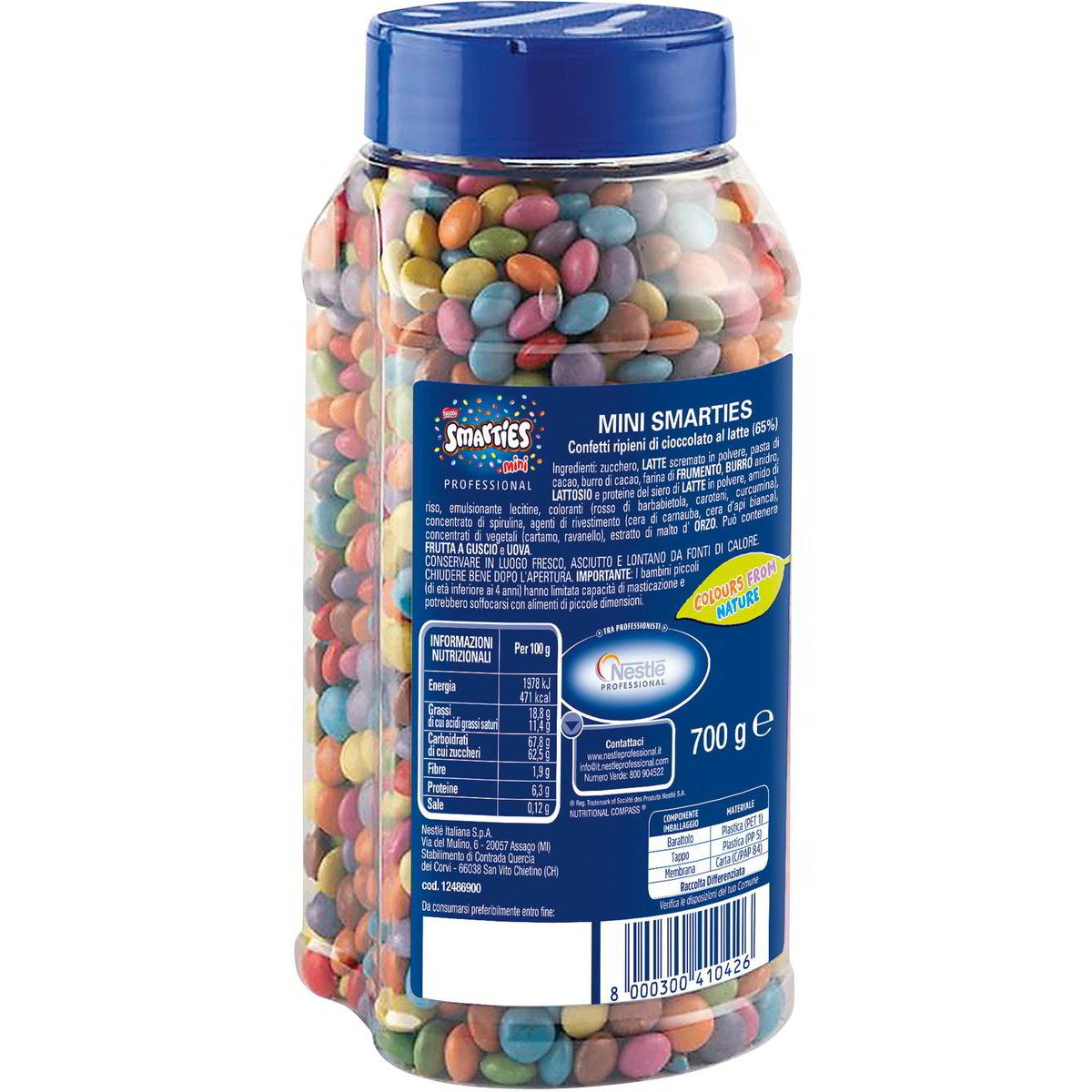 Vendita TOPPING MINI SMARTIES NESTLE 700 G all'ingrosso. Decori e ...