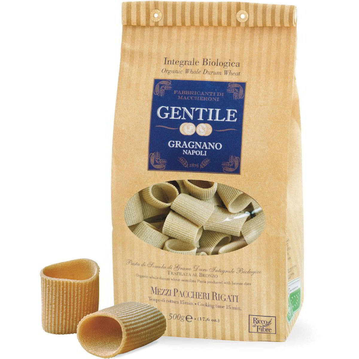 Vendita MEZZI PACCHERI RIGATI INTEGRALI all'ingrosso. Pasta farine ...