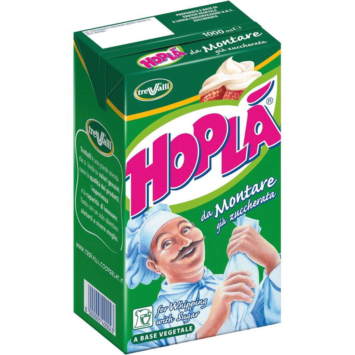 Vendita PREPARATO VEGETALE ZUCCHERATO HOPLA' 1 L all'ingrosso. Panna ...