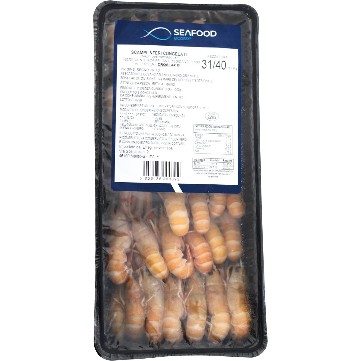 Vendita SCAMPI SCOZIA INTERI 31/40 CONGELATI all'ingrosso. undefined ...
