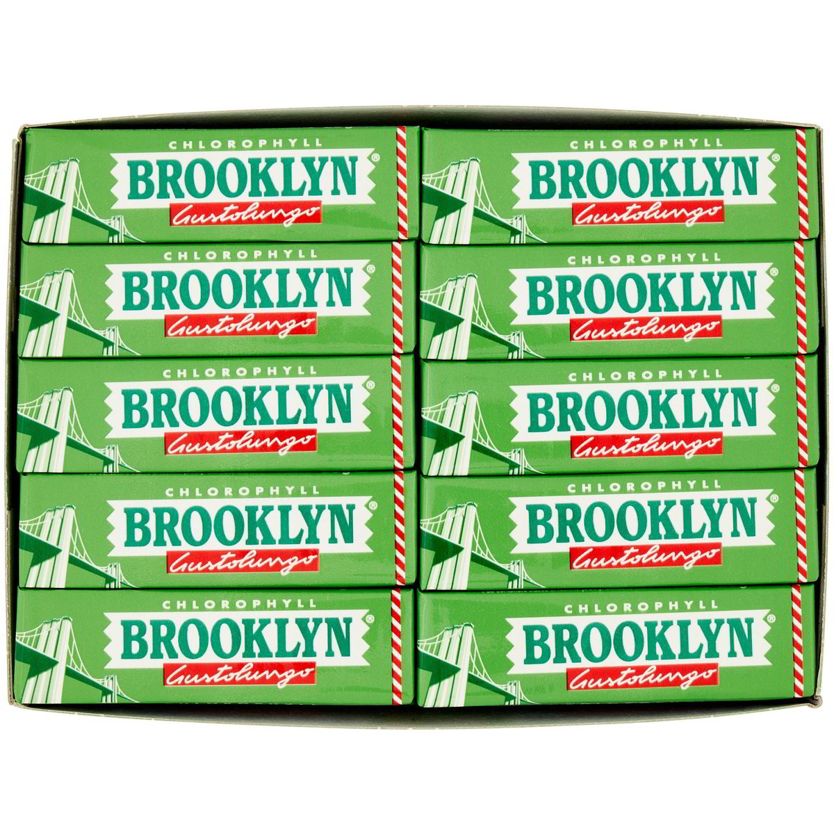 Vendita BROOKLYN CHLOROPHYLL 27 G X 20 PEZZI all'ingrosso. Chewing gum ...