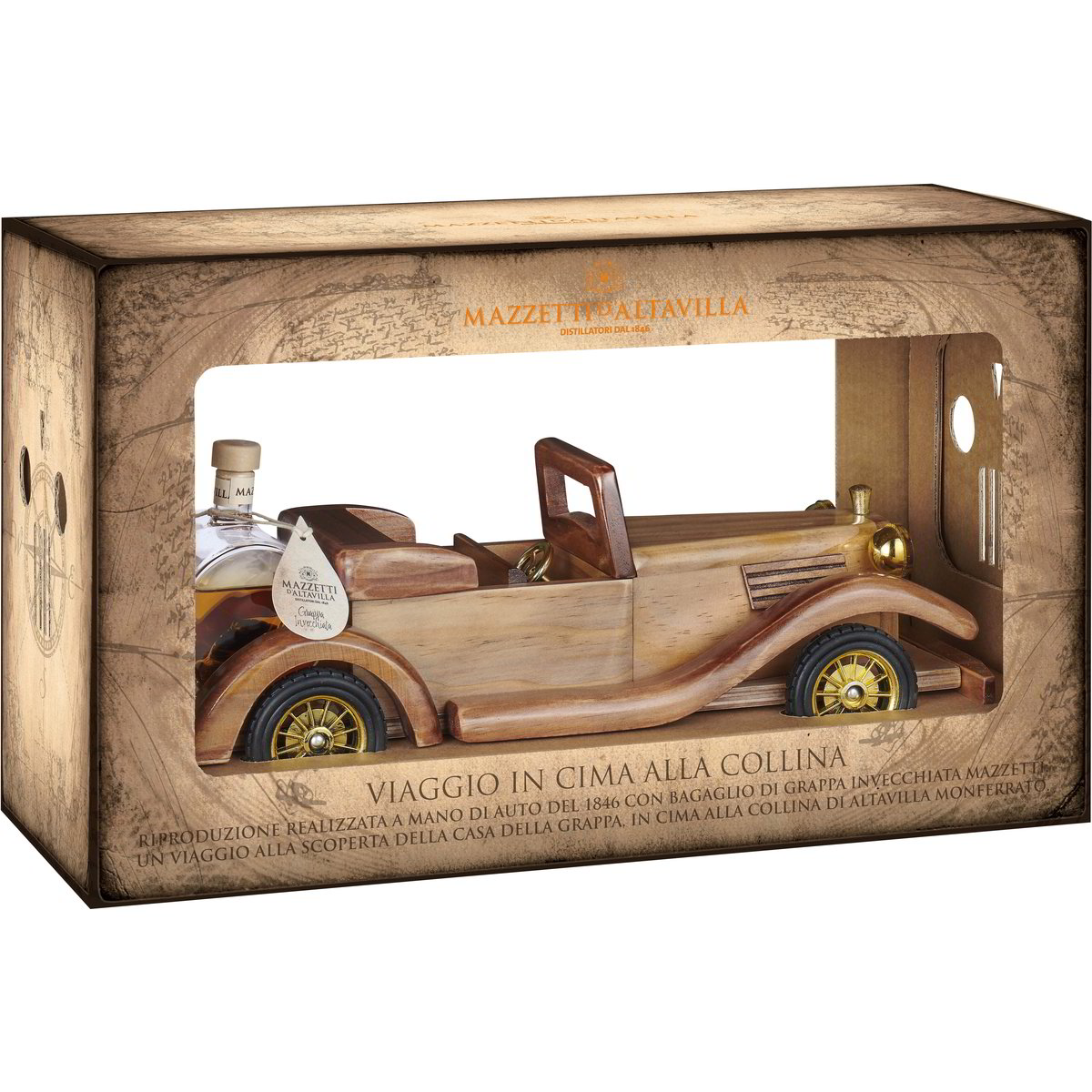 Vendita MAZZETTI CONFEZIONE AUTO D'EPOCA GRAPPA INVECCHIATA 40° all ...