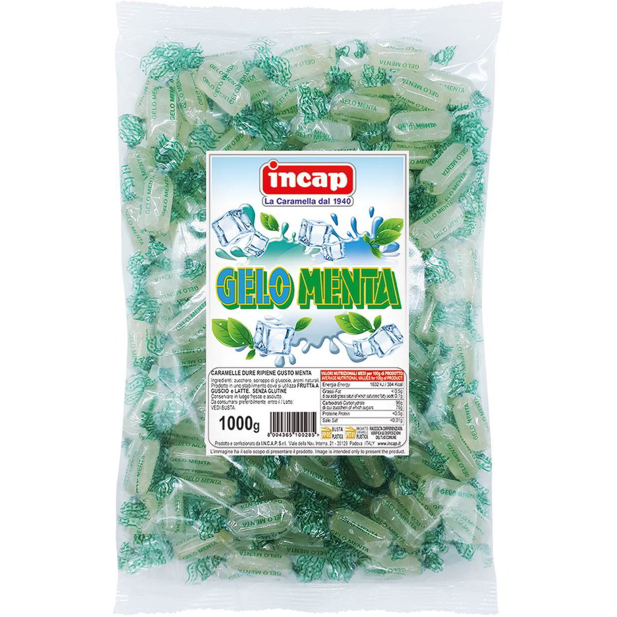 Vendita INCAP CARAMELLE MENTA GELO 1 KG all'ingrosso. Caramelle all ...