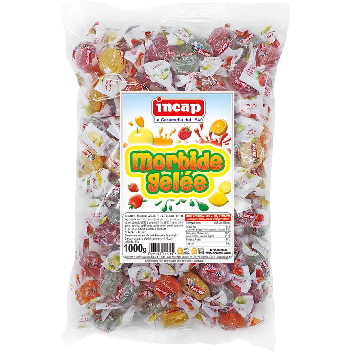 Vendita INCAP GELEE ALLA FRUTTA 1 KG all'ingrosso. Caramelle all ...