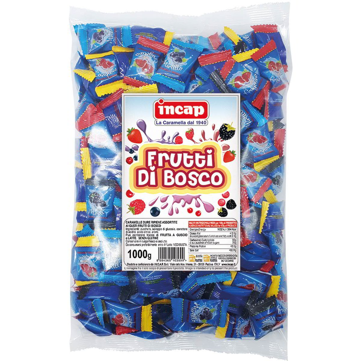 Vendita INCAP CARAMELLE AI FRUTTI DI BOSCO all'ingrosso. Caramelle all ...