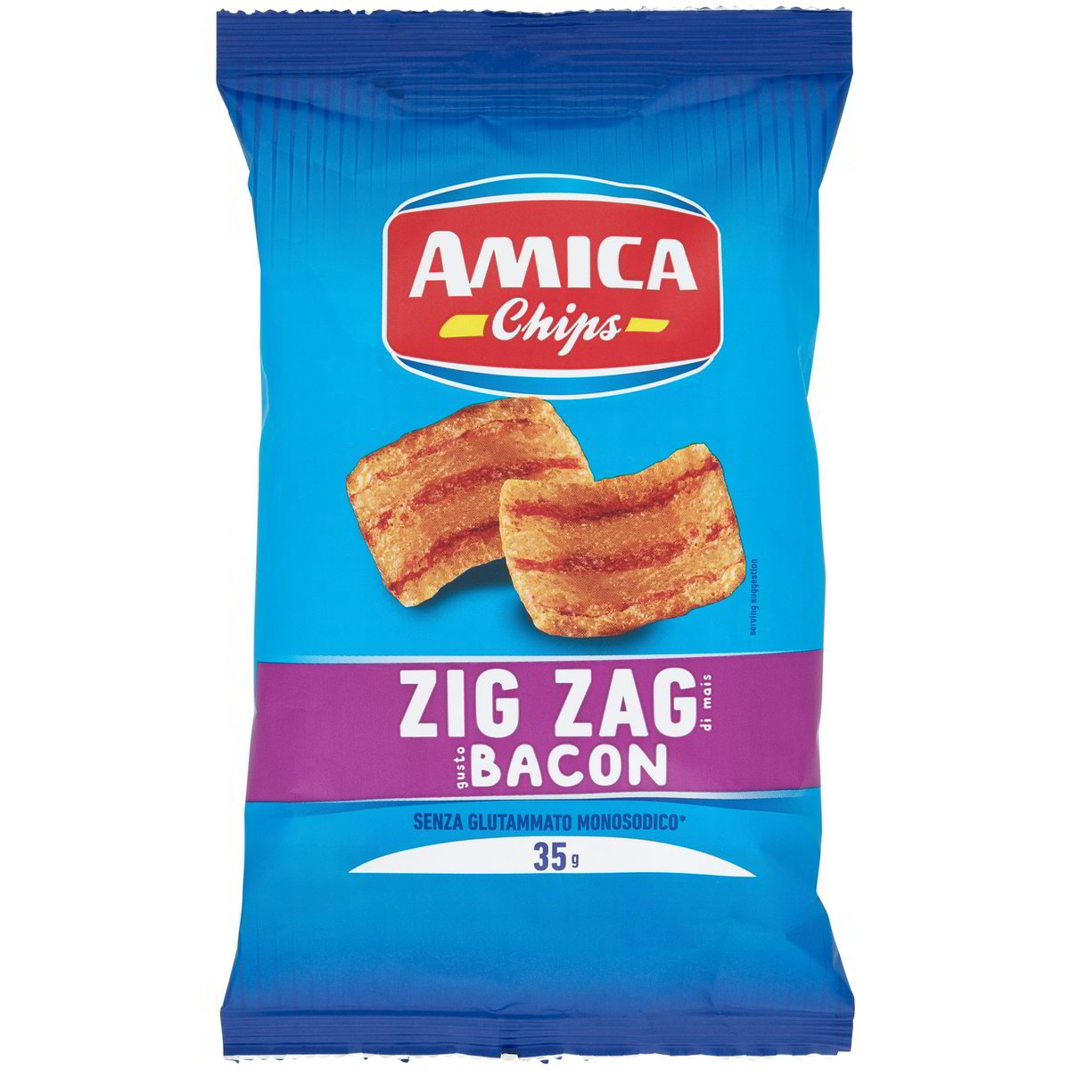 Vendita SNACK BACON AMICA CHIPS 35 G all'ingrosso. Patatine all ...
