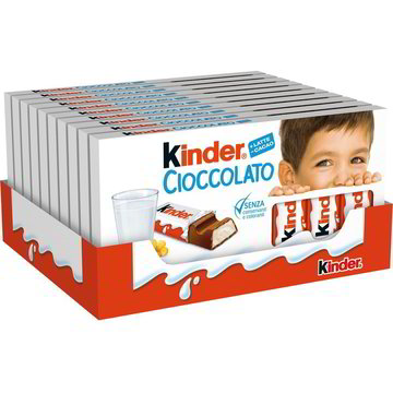 Vendita BARRETTA CIOCCOLATO KINDER T8 10 PEZZI X 100 G all'ingrosso ...