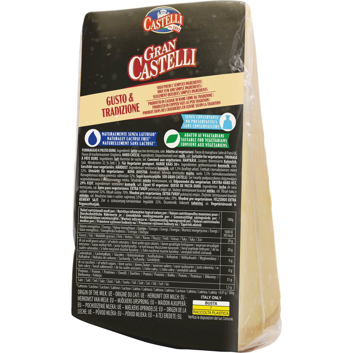 Vendita CASTELLI FORMAGGIO DURO TRANCIO all'ingrosso. Formaggi ...