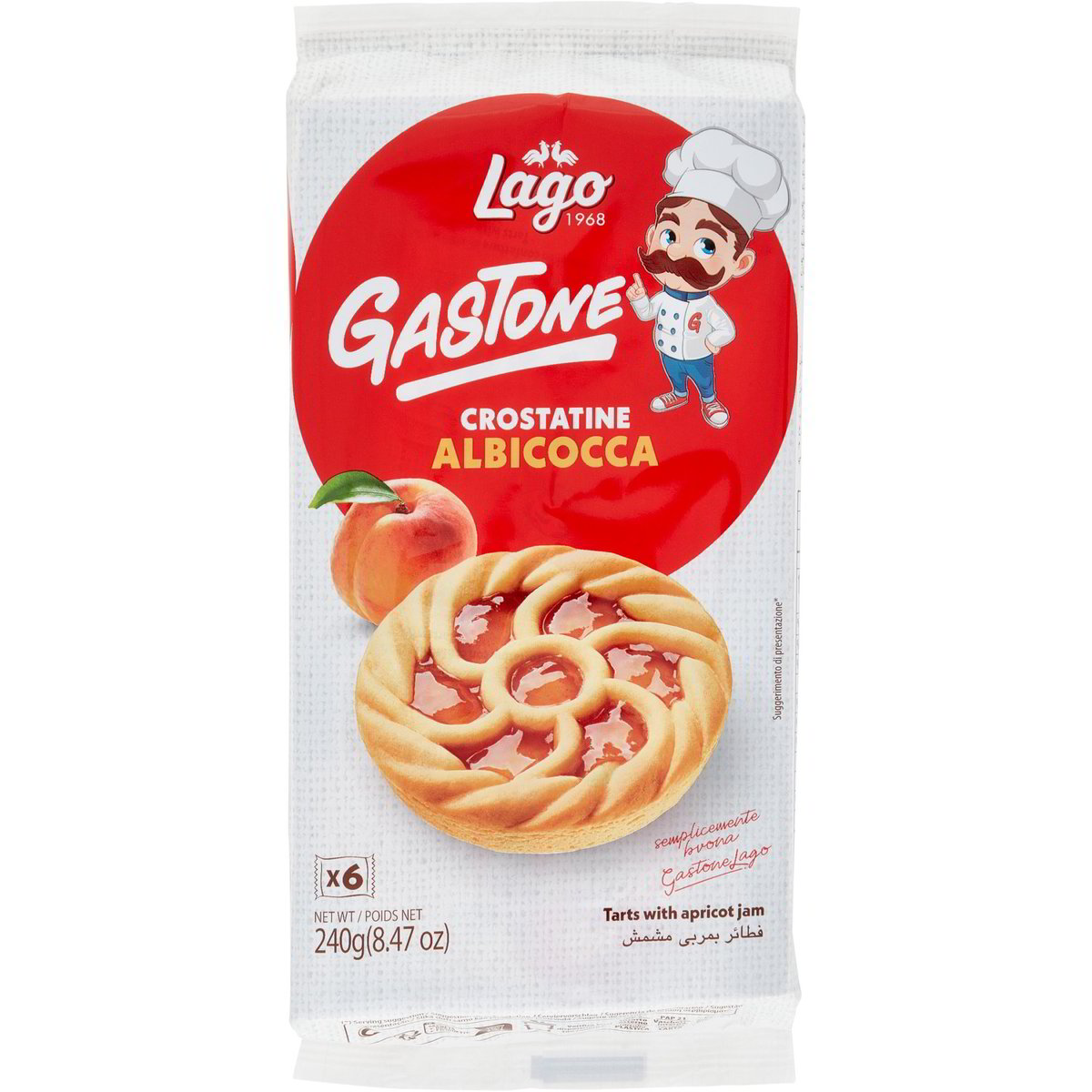 Vendita LAGO GASTONE CROSTATINE ALBICOCCA 6 X 40 G all'ingrosso ...