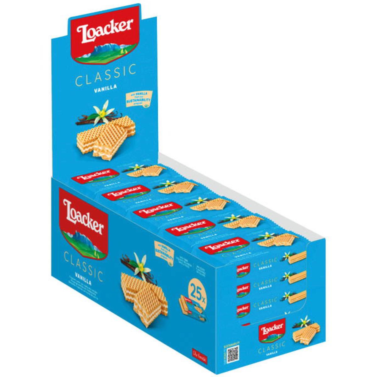 Vendita LOACKER WAFER VANILLA EXPO 45 G X 25 PEZZI all'ingrosso. Wafers ...