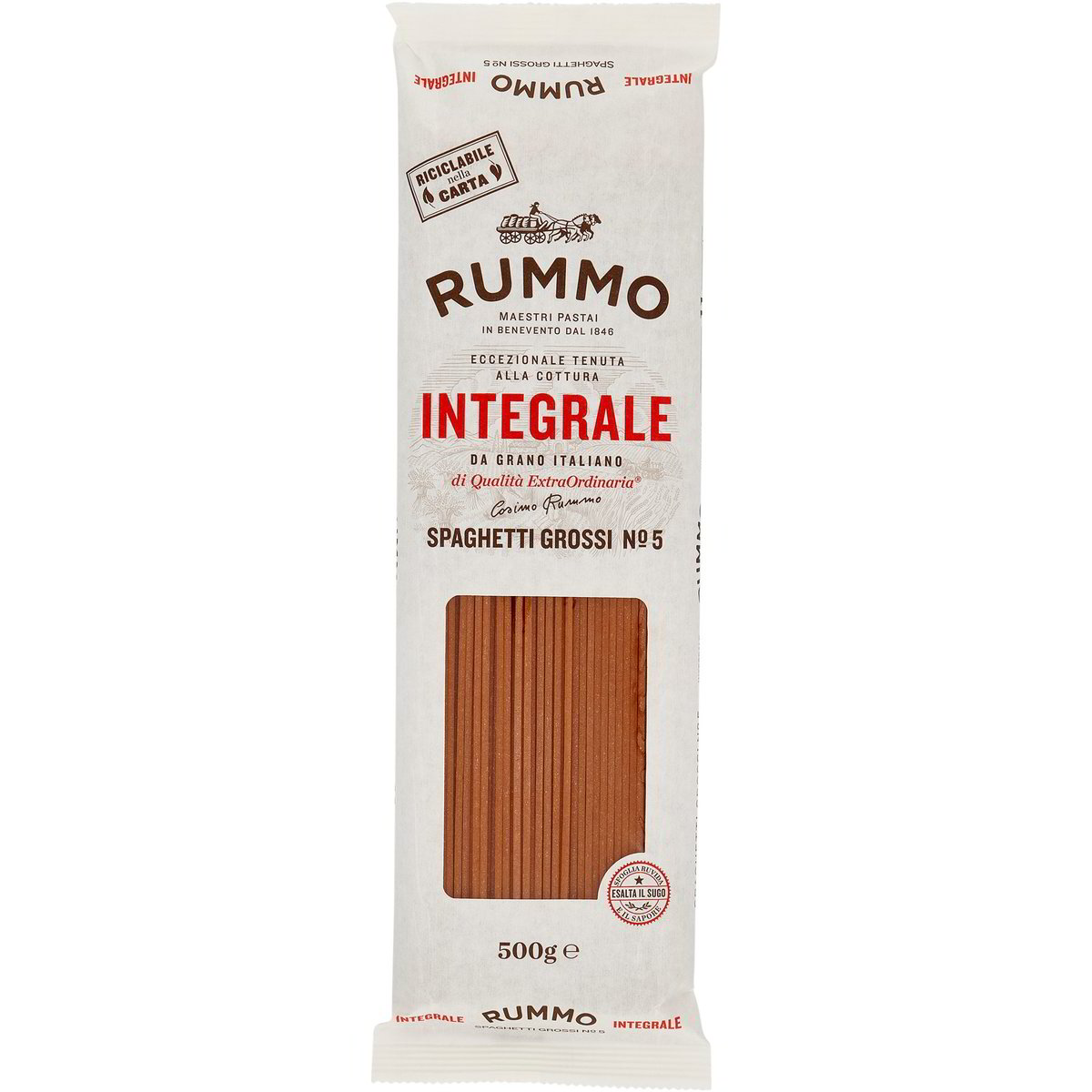Vendita RUMMO INTEGRALE SPAGHETTI GROSSI N°5 500 G all'ingrosso. Pasta ...