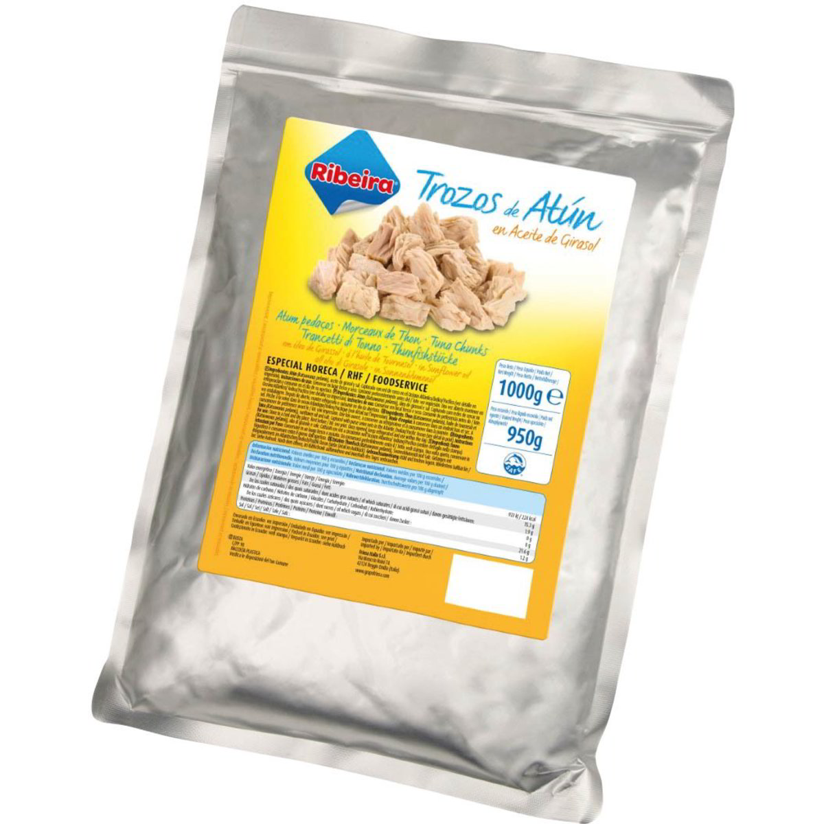 Vendita TRANCETTI DI TONNO ALL'OLIO DI GIRASOLE RIBEIRA 1 KG all ...