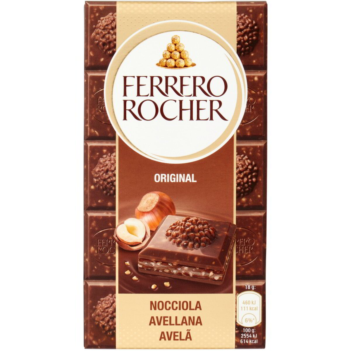 Vendita FERRERO ROCHER TAVOLETTA CIOCCOLATO AL LATTE CON NOCCIOLE 90 G ...
