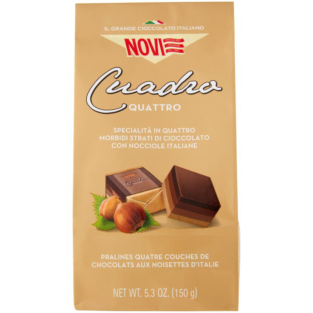 Vendita NOVI CUADRO QUATTRO 150 G all'ingrosso. Cioccolatini all ...