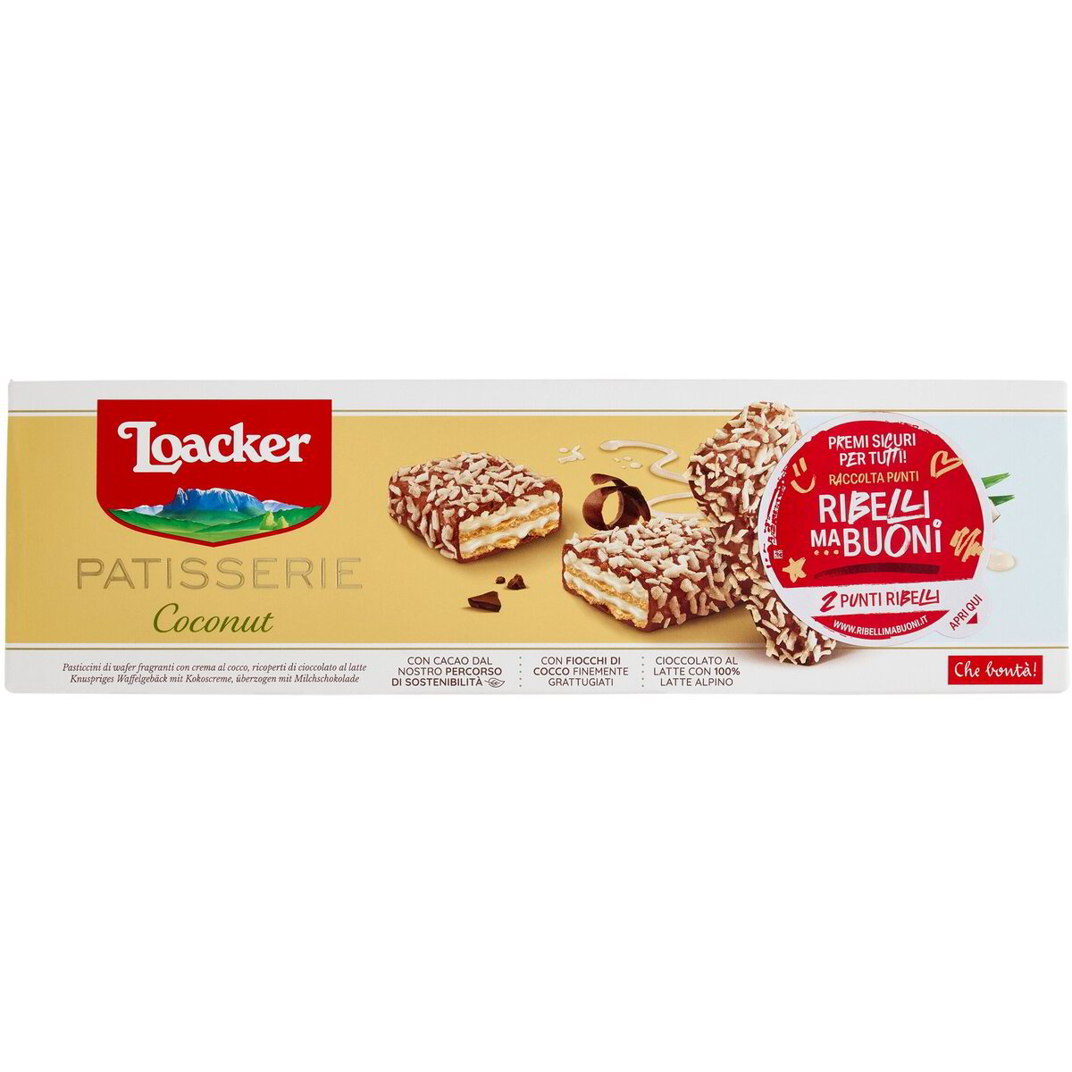 Vendita LOACKER PATISSERIE COCONUT 100 G all'ingrosso. Pasticceria all ...
