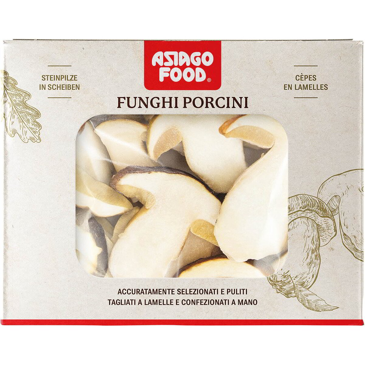 Vendita ASIAGO FOOD FUNGHI PORCINI TAGLIATI A LAMELLE SURGELATI 500 G ...