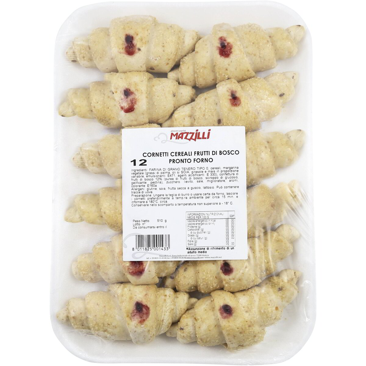Vendita MAZZILLI CORNETTI AI CEREALI CON CONFETTURA AI FRUTTI DI BOSCO ...