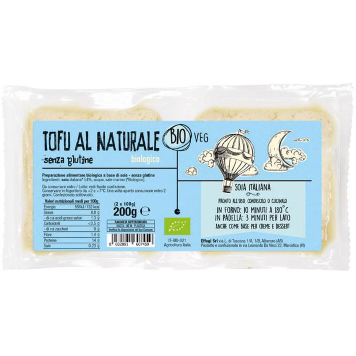 Vendita BIO VEG TOFU AL NATURALE BIOLOGICO 200 G all'ingrosso. Quinta ...