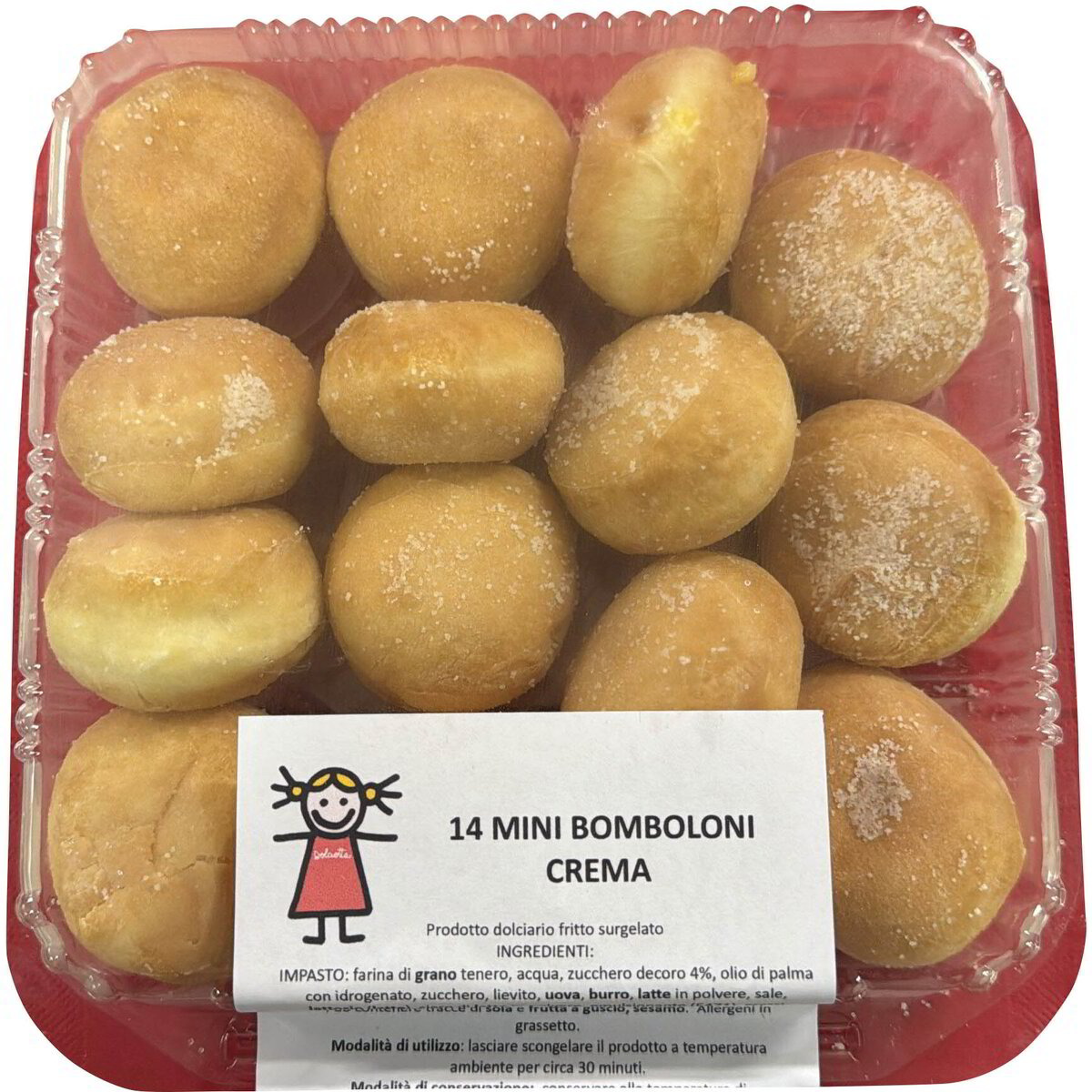Vendita MINI BOMBOLONI CON CREMA PASTICCERA CONGELATI 14 PEZZI all ...